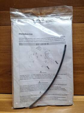 2510 METABO Ec Air Compressor Manual Pressure Tube